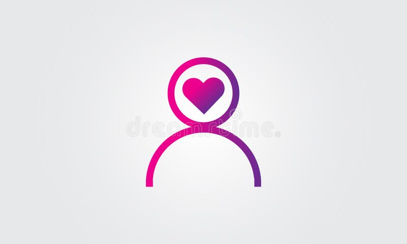 User Love Icon for Apps Icon, Logo Stock Vector - Illustration of ...
