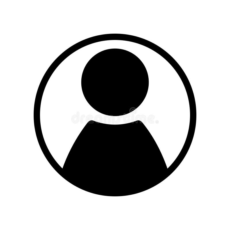 User Man Avatar Icon Profile Symbol Isolated for Web Stock Vector ...