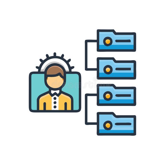 User Management Active Directory Icon Stock Vector - Illustration of ...