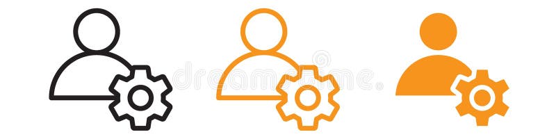 User Management Icon Set Administration Illustrations for Business and ...