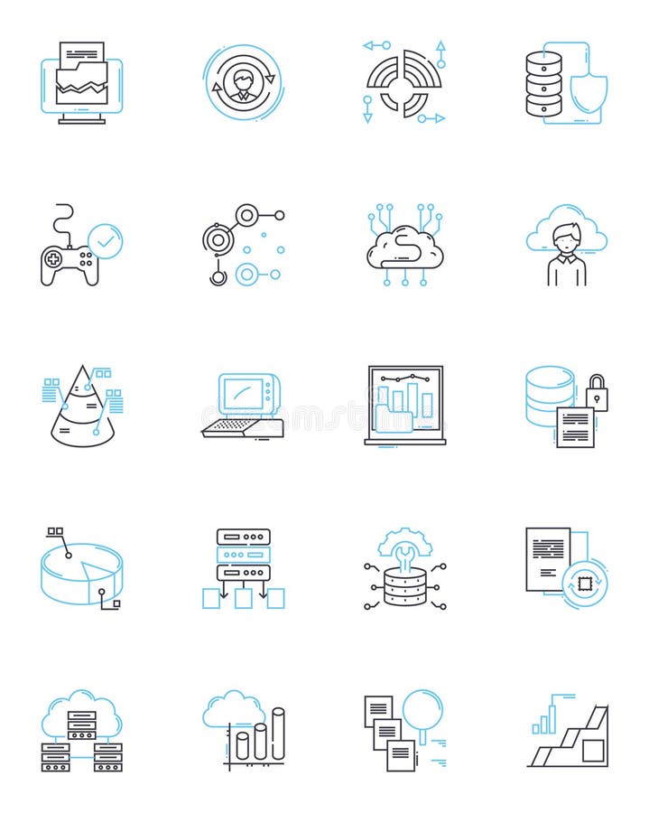 User Management Linear Icons Set. Authentication, Authorization, Roles ... User Management Linear Icons Set. Authentication, Authorization, Roles ...