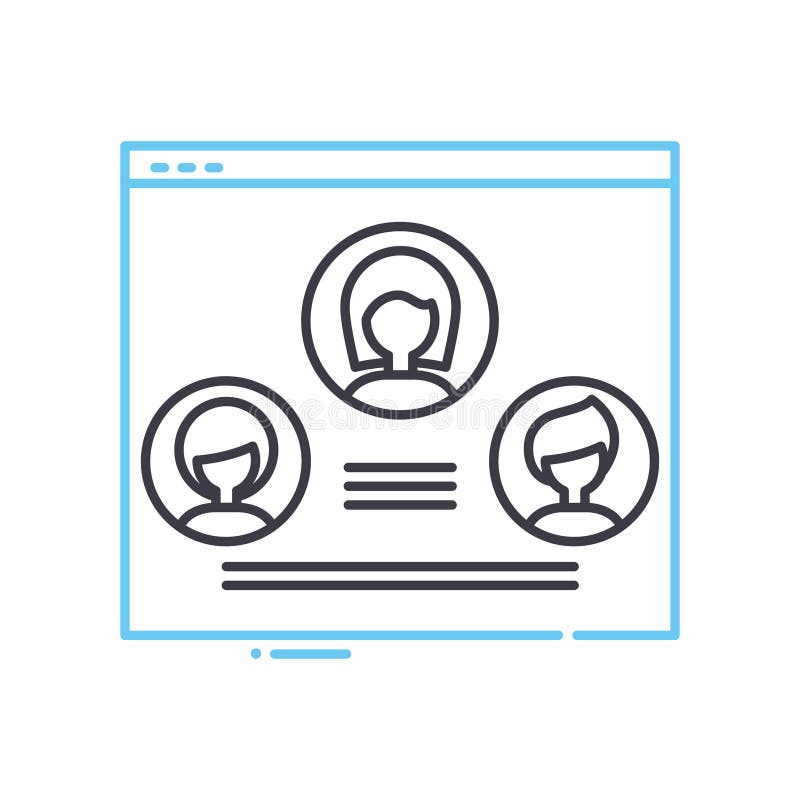 Management System Linear Icons Set. Efficiency, Streamlined ...