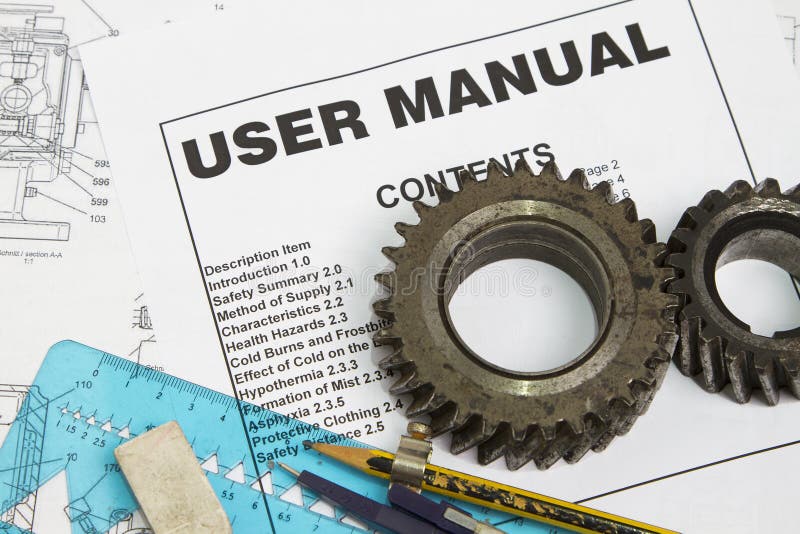 User manual stock photo. Image of machine, engineering - 25352246