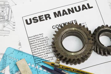 User manual stock photo. Image of machine, engineering - 25352246