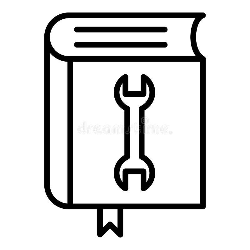 User Manual Book Gear Icon, Outline Style Stock Vector - Illustration ... User Manual Book Gear Icon, Outline Style Stock Vector - Illustration ...