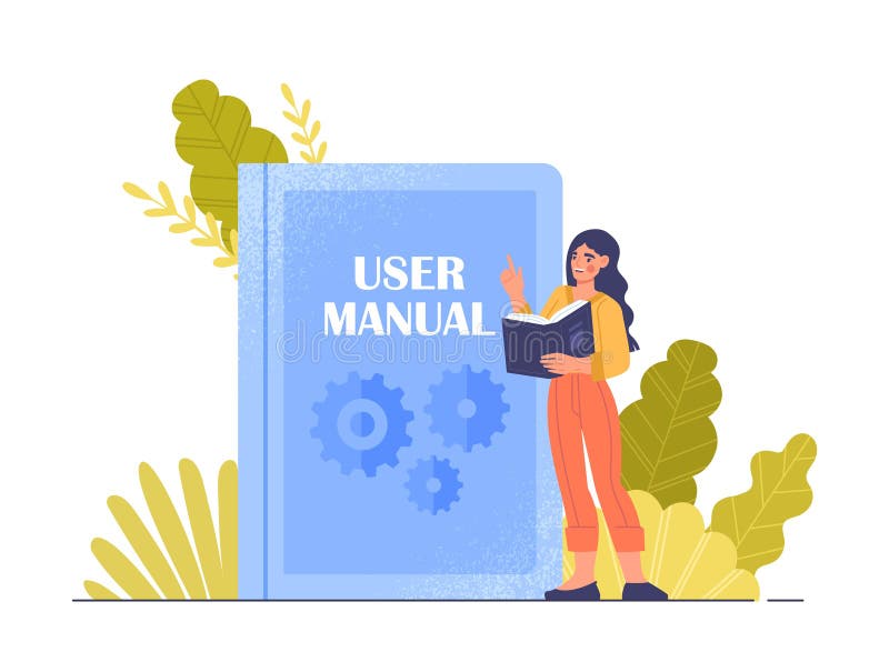 User manual concept stock vector. Illustration of answer - 257857602