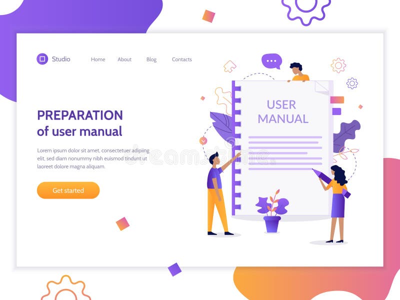 Web development banner stock vector. Illustration of manager - 125302904