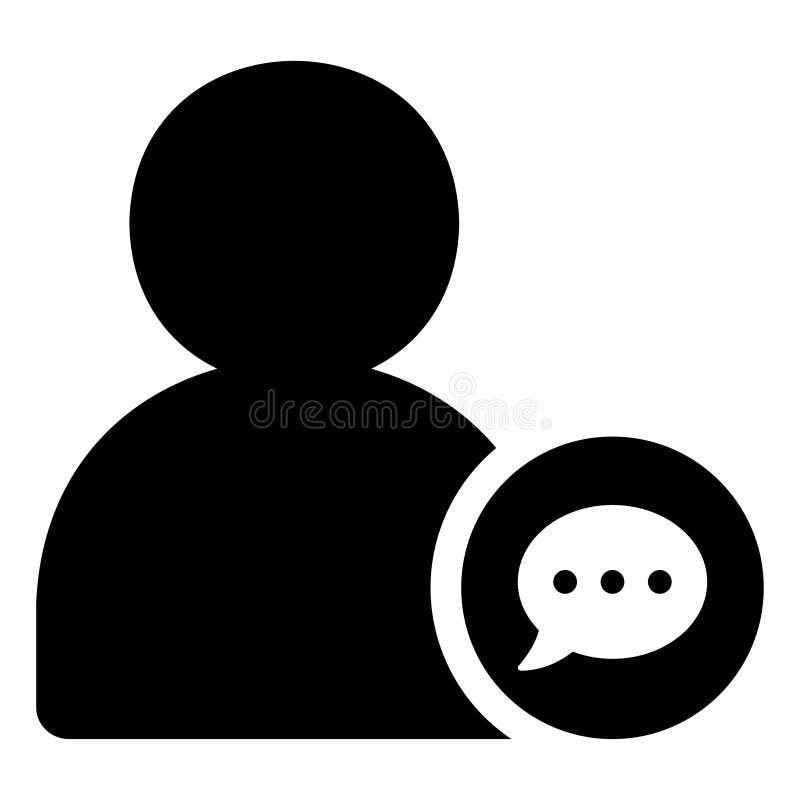 User Message on Laptop Line Icon. Feedback Customer Vector Illustration ...