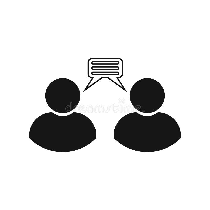 User Messenger Icon Vector Illustration on White Background Stock ...