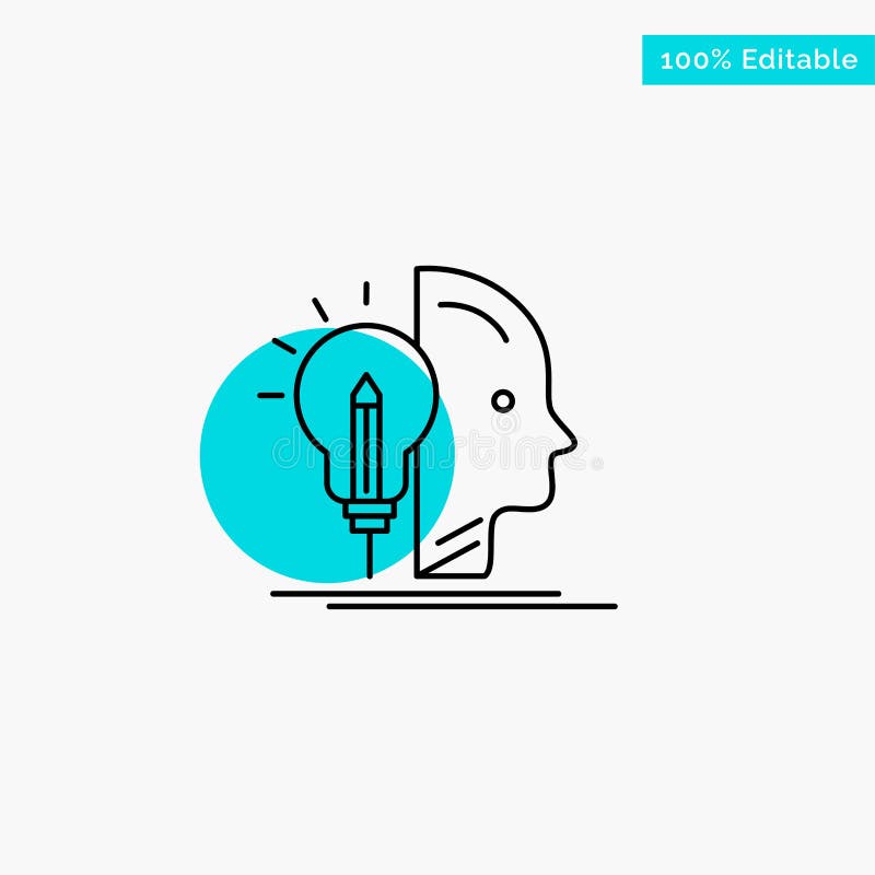 User, Mind, Making, Programming Turquoise Highlight Circle Point Vector ...