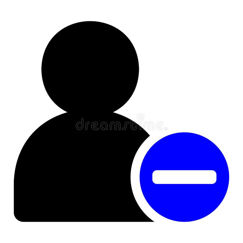 User minus Icon stock vector. Illustration of human - 198910937