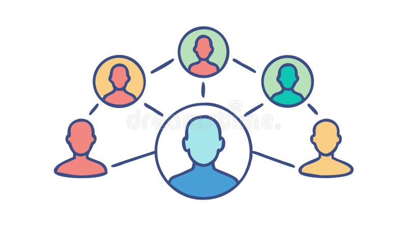 User Network and Social Connection, Community, Vector Design Generative ...