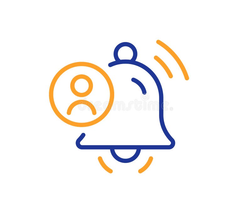 Notification Line Icon. Calendar Notice Sign. Neon Light Glow Effect ...