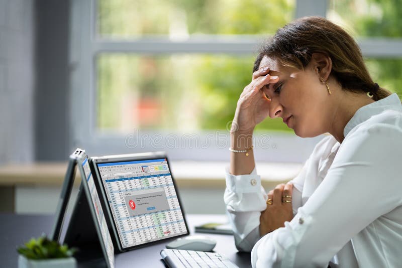 User Operation Denied. Application Bug Stock Image - Image of ...