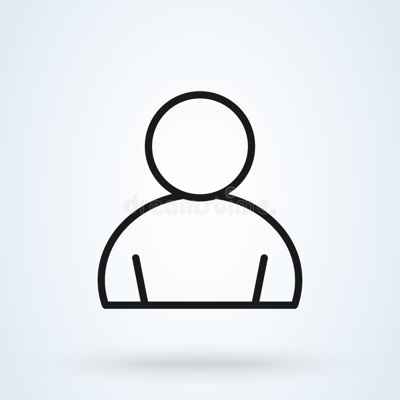 User Outline Simple Vector Modern Icon Design Illustration Stock Vector ...