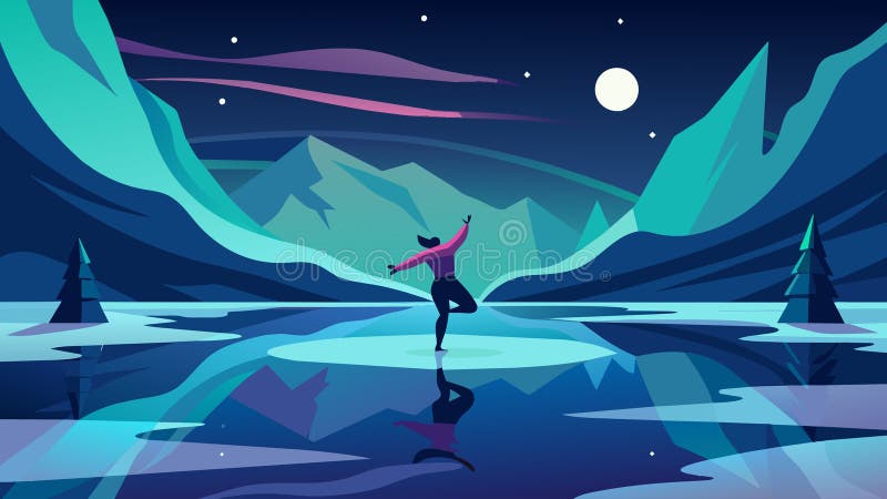 A User Performs a Mesmerizing Routine on a Frozen River with the ...