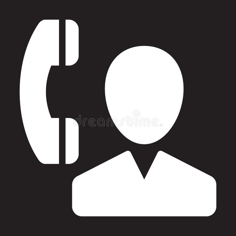 User and Phone, Contact Icon, Vector Illustration. Stock Vector ...