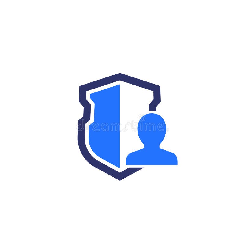 User privacy icon on white stock vector. Illustration of profile ...