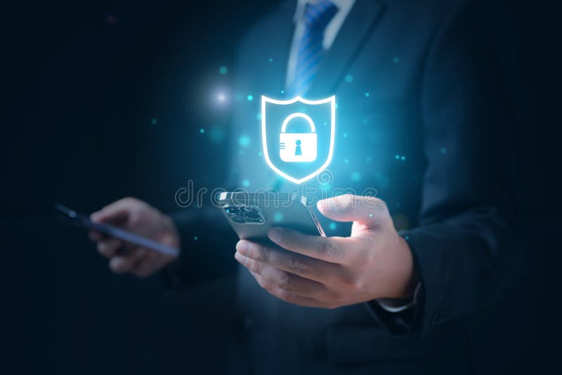 User with Privacy Security and Encryption, Cybersecurity Concept Stock ...