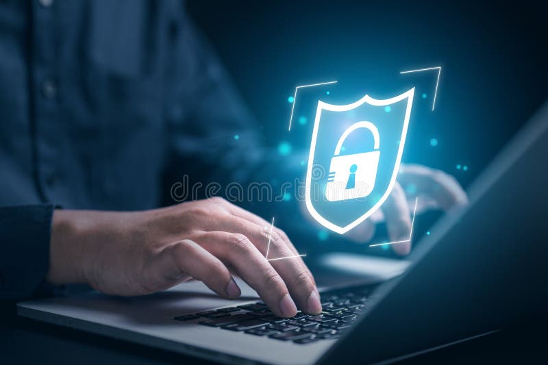 User with Privacy Security and Encryption, Cybersecurity Concept Stock ...