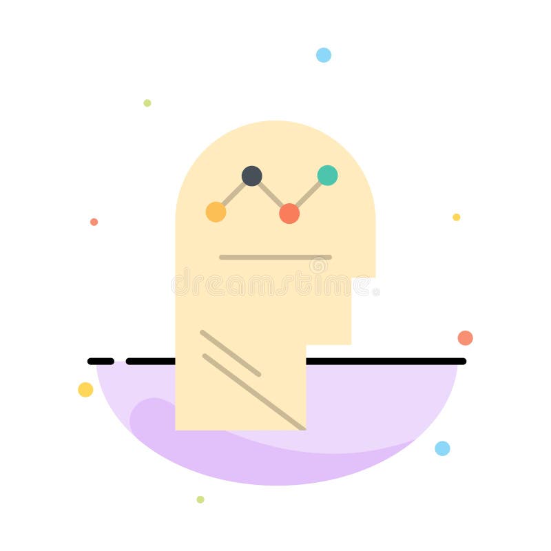 User, Process, Success, Man, Thinking Abstract Flat Color Icon Template ...