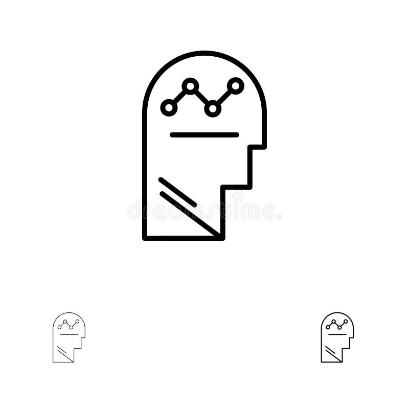 User, Process, Success, Man, Thinking Icons. Flat and Line Filled Icon ...