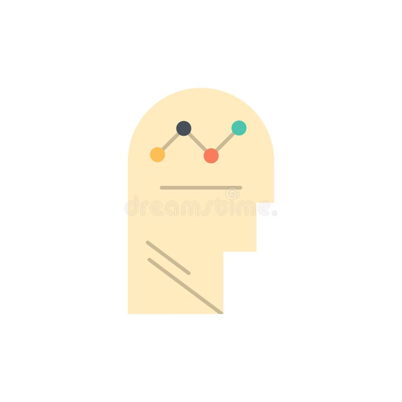 User, Process, Success, Man, Thinking Flat Color Icon. Vector Icon ...