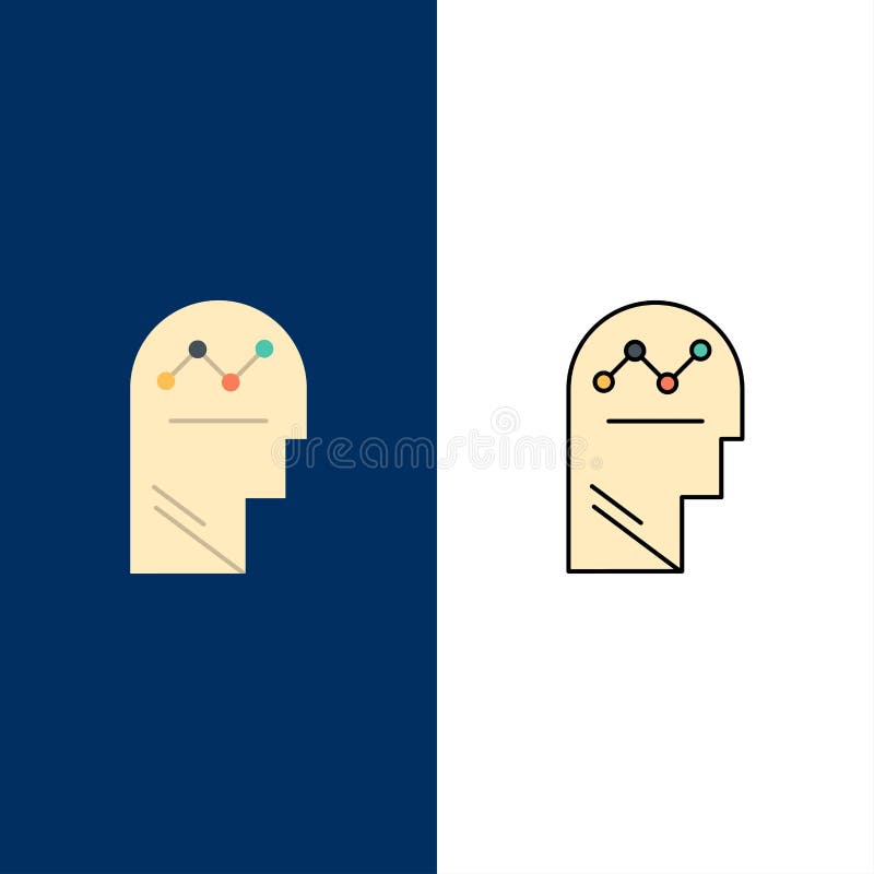 User, Process, Success, Man, Thinking Icons. Flat and Line Filled Icon ...