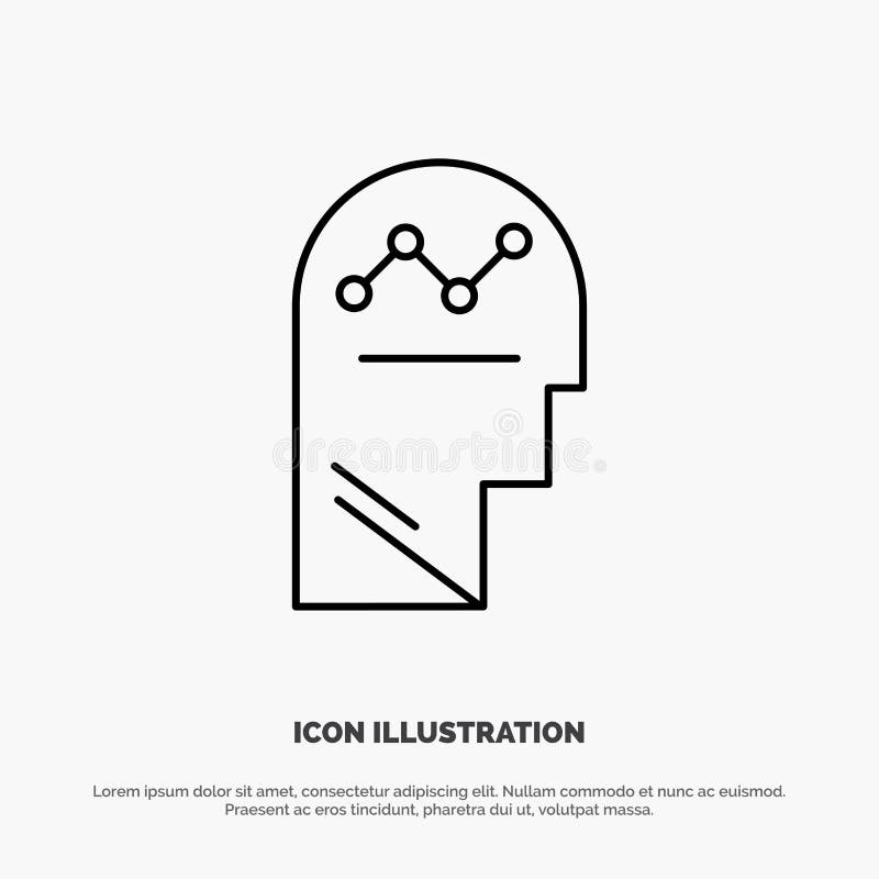 User, Process, Success, Man, Thinking Line Icon Vector Stock Vector ...
