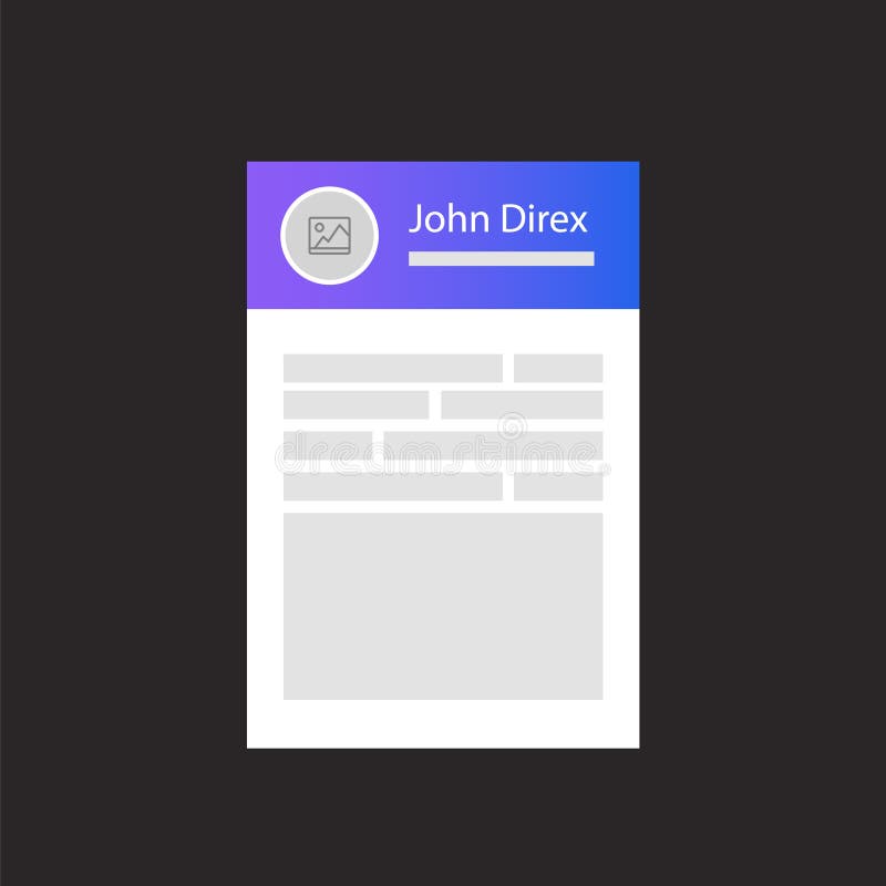 The User Profile Card for the Website. Web Interface Template. User ...