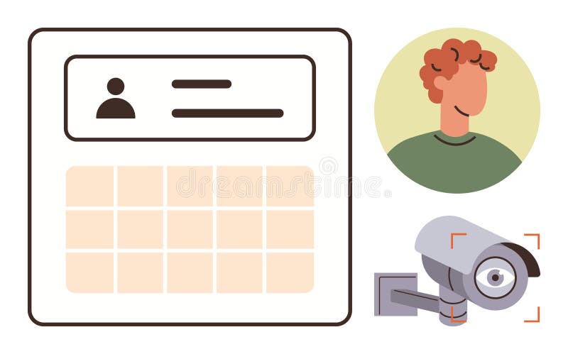 Advanced Biometric Cybersecurity Interface Stock Illustrations – 16 ...