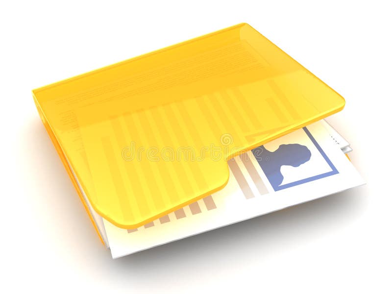 User profile folder stock illustration. Illustration of document - 77137705
