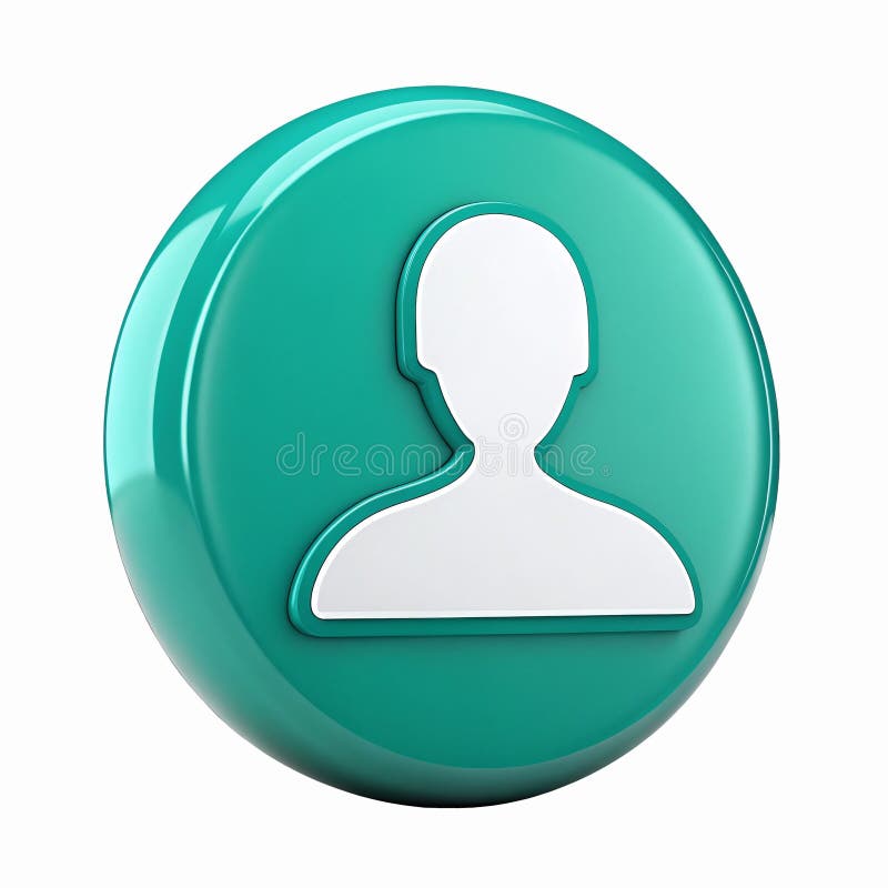 User Profile in Green Circle with Transparent Background for Digital ...