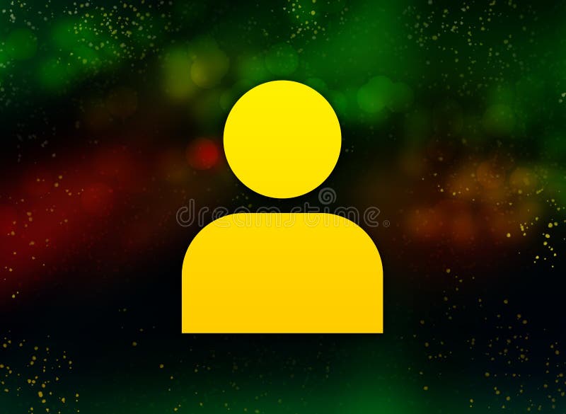 User Profile Icon Abstract Bokeh Dark Background Stock Illustration ...