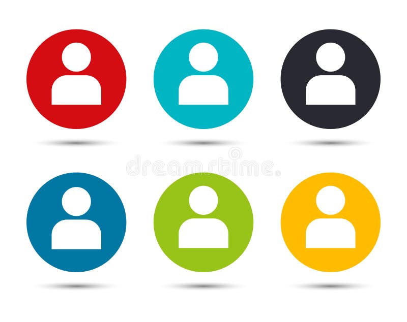User Profile Icon Flat Vector Illustration Design Stock Vector ...