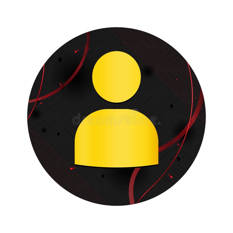 User Profile Icon Elegant Black Round Button Stock Vector ...