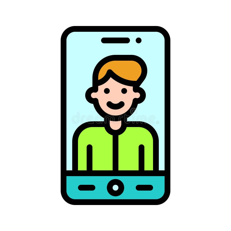 User Profile Icon, Mobile Application Vector Illustration Stock Vector ...