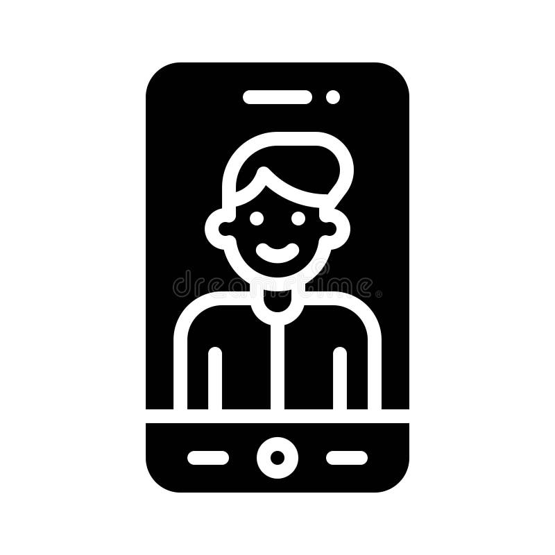 User Profile Icon, Mobile Application Vector Illustration Stock Vector ...