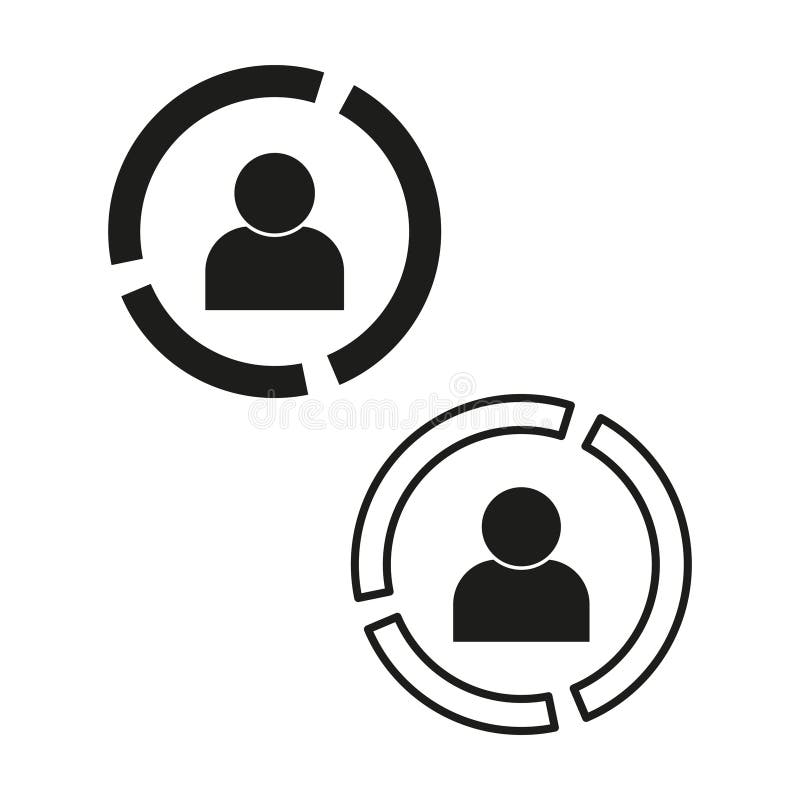 User Profile Icon. Person Symbol Outline. Abstract Avatar Circle ...