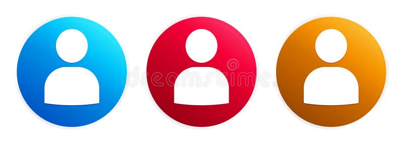 User Profile Icon Elegant Black Round Button Stock Vector ...