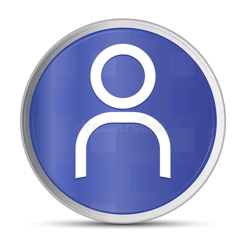 User Profile Icon Prime Blue Round Button Vector Illustration Design ...