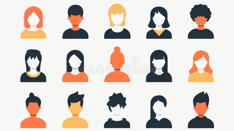 Identity User Profile Icon for Professional Online Presence Stock ...