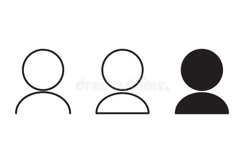 User Profile Icons. Minimal Person Forms. Simple Avatar Silhouettes ...