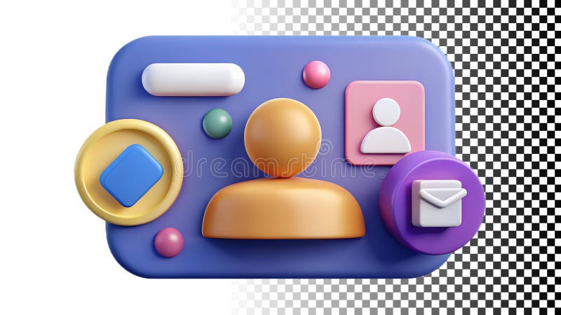 User Profile ID Card Interface Element Contact Information Png ...