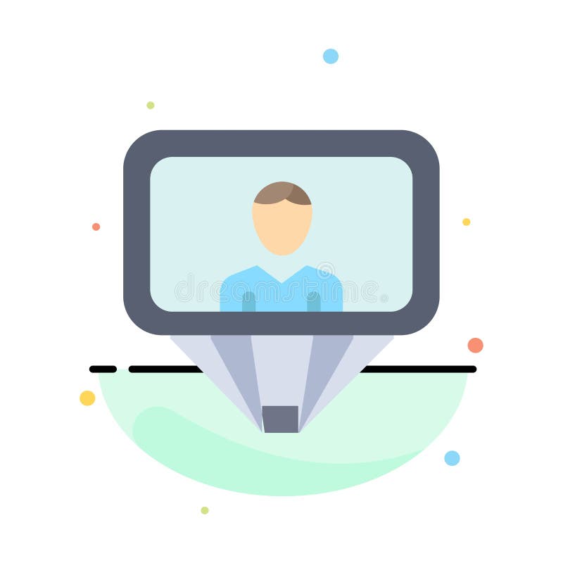 User, Profile, Id, Login Abstract Flat Color Icon Template Stock Vector ...