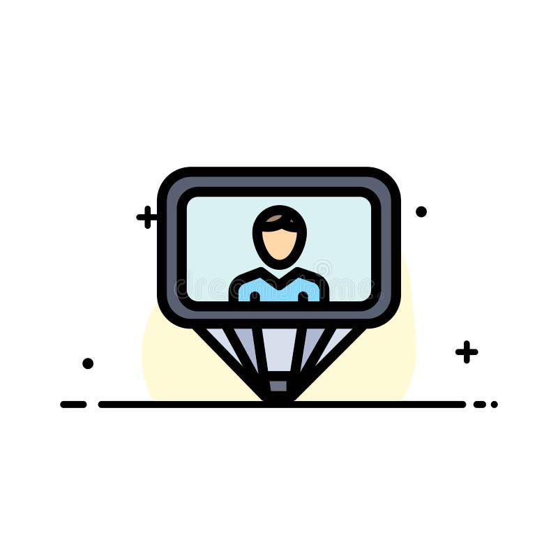 User, Profile, Id, Login Business Flat Line Filled Icon Vector Banner ...