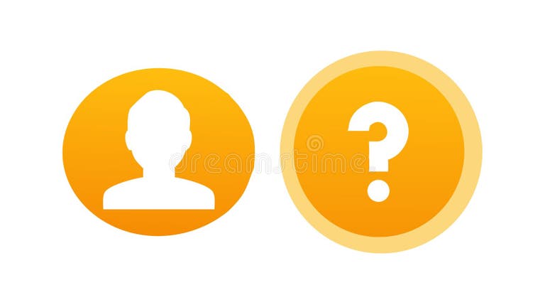 User Profile Inquiry Icons for Support and Help, Vector Design Generative AI Stock Vector ...