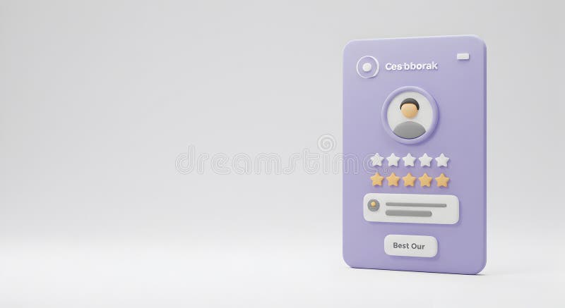 User Profile Interface with Star Ratings and Feedback Section Rendered ...