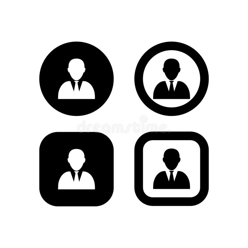 User Profile Login or Access Authentication Icon Isolated on White ...