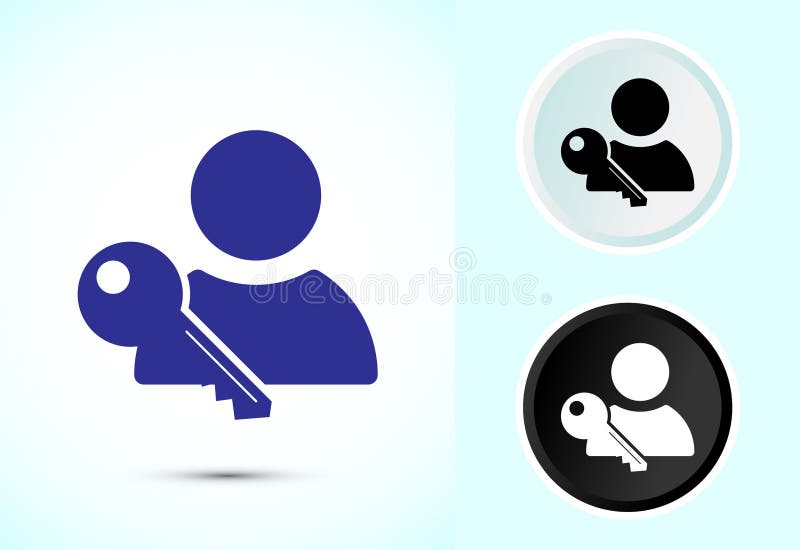 Access or Authentication Technology Concept in Flat Vector Design ...